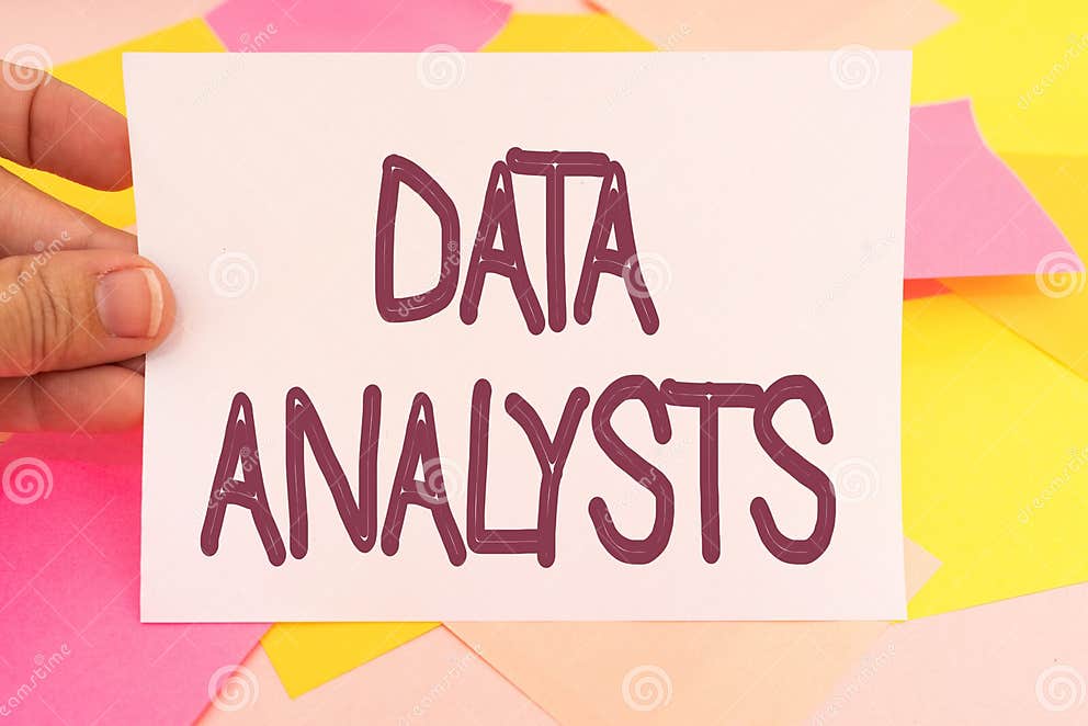 Text Showing Inspiration Data Analysts. Business Showcase Programmer ...