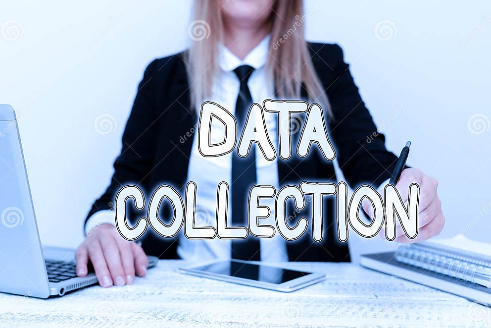 Text Showing Inspiration Data Collection. Word Written on Gathering and ...