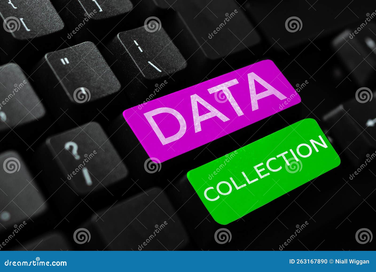 Text Showing Inspiration Data Collection. Word Written on Gathering and ...