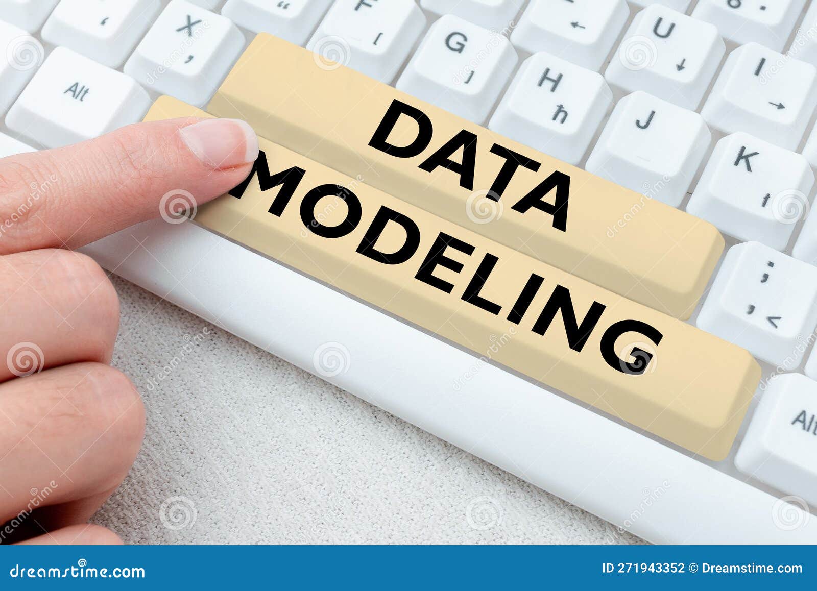Text Showing Inspiration Data Modeling. Internet Concept Process of ...