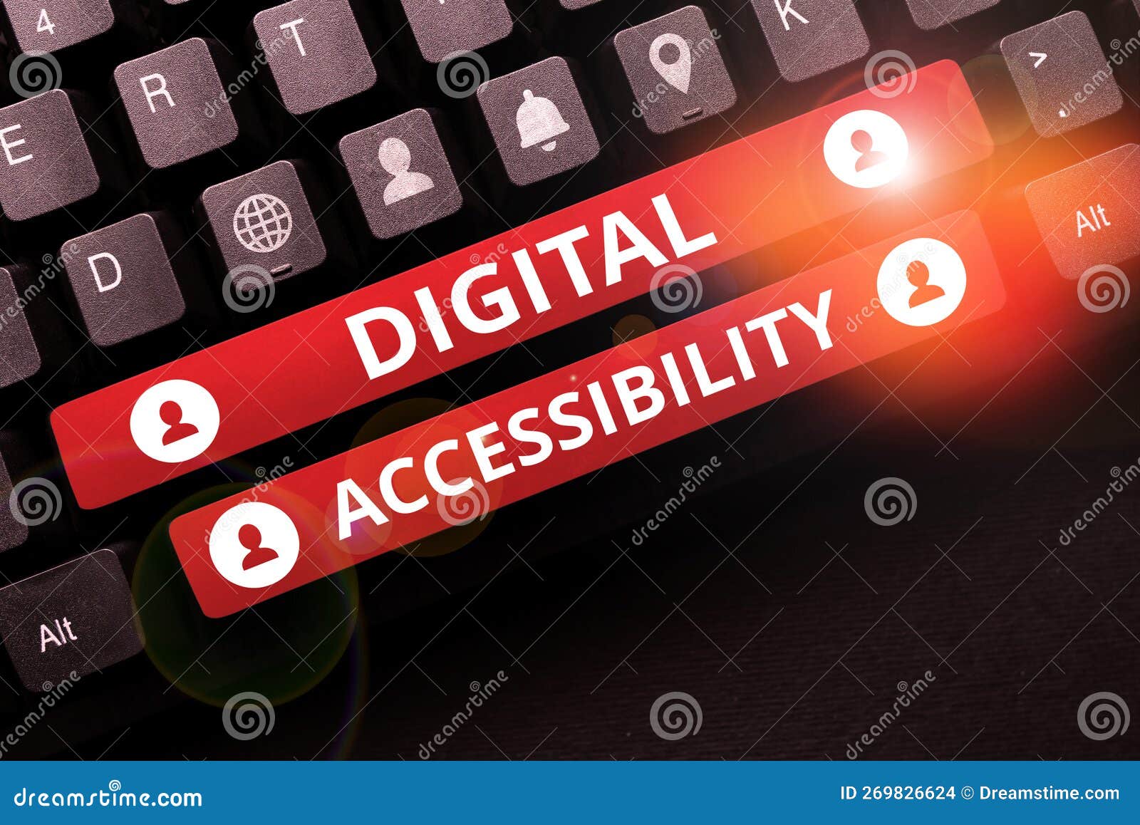 Text Showing Inspiration Digital Accessibility. Business Overview ...