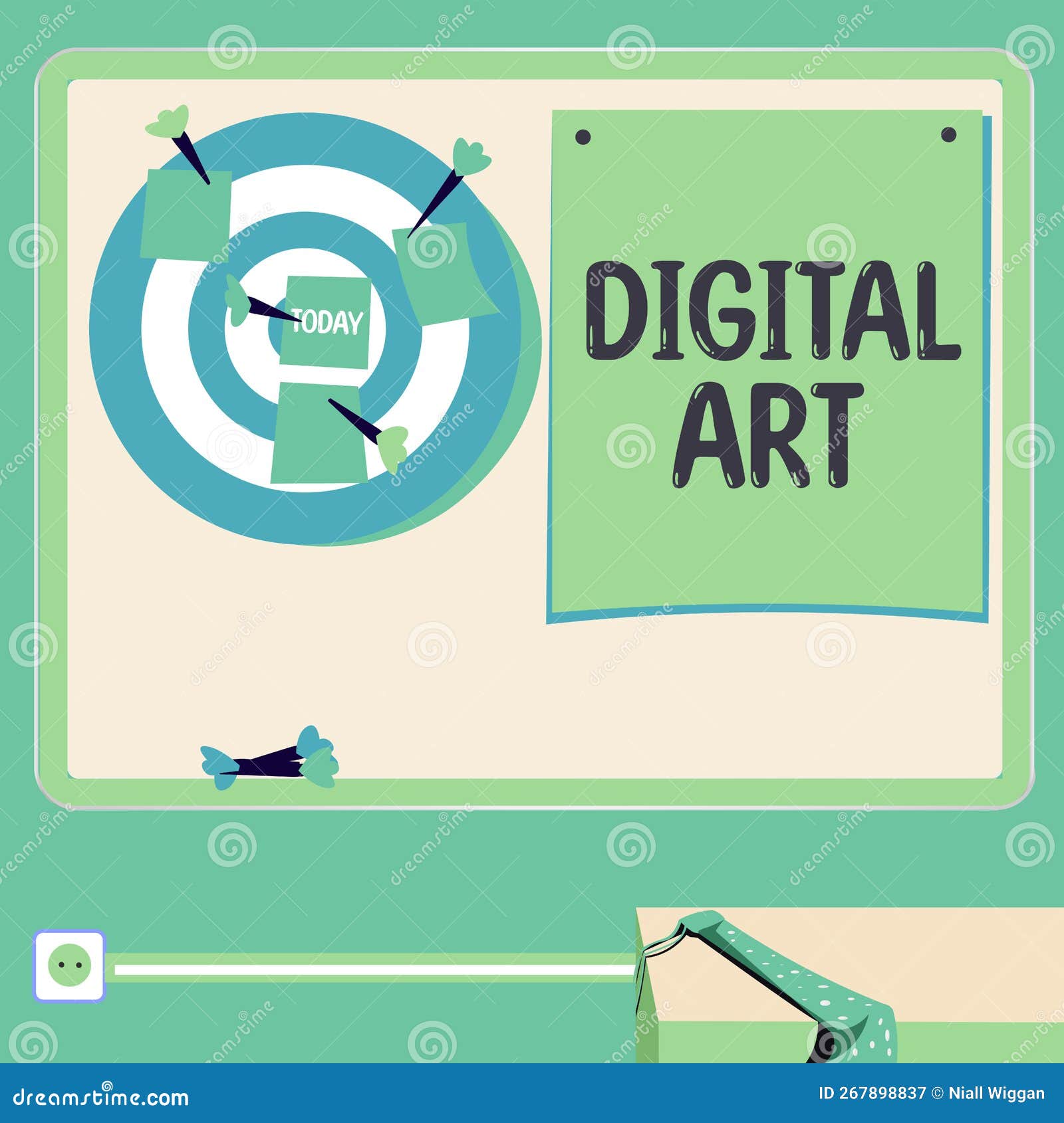 Text Showing Inspiration Digital Art. Business Approach Use of Skill ...