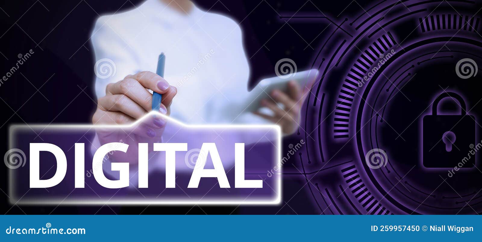 Writing Displaying Text Digital. Conceptual Photo Electronic Technology ...