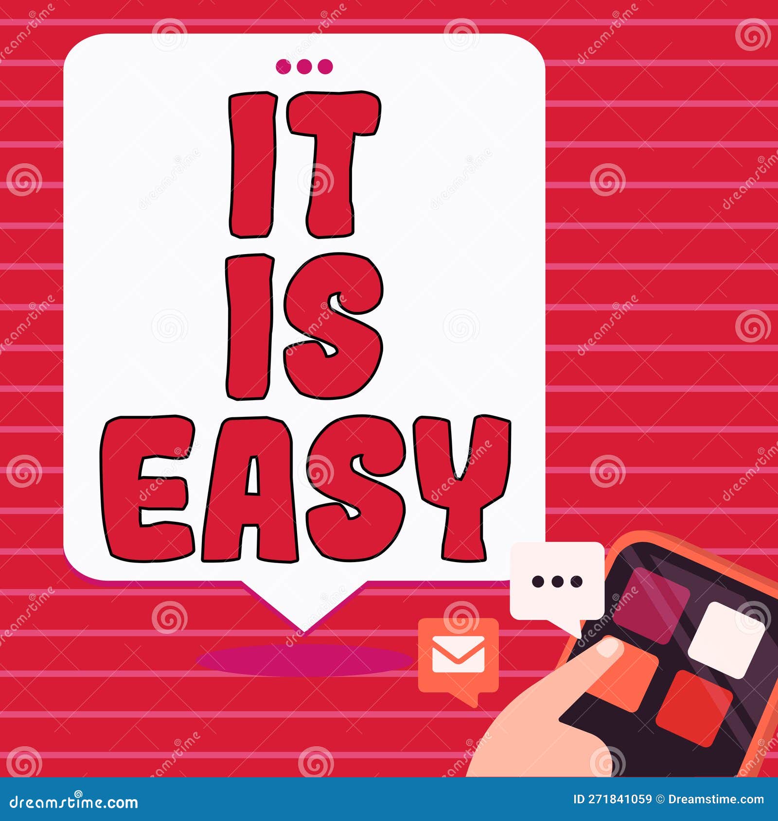 Text Showing Inspiration it is Easy. Business Approach Clear Simple Not ...