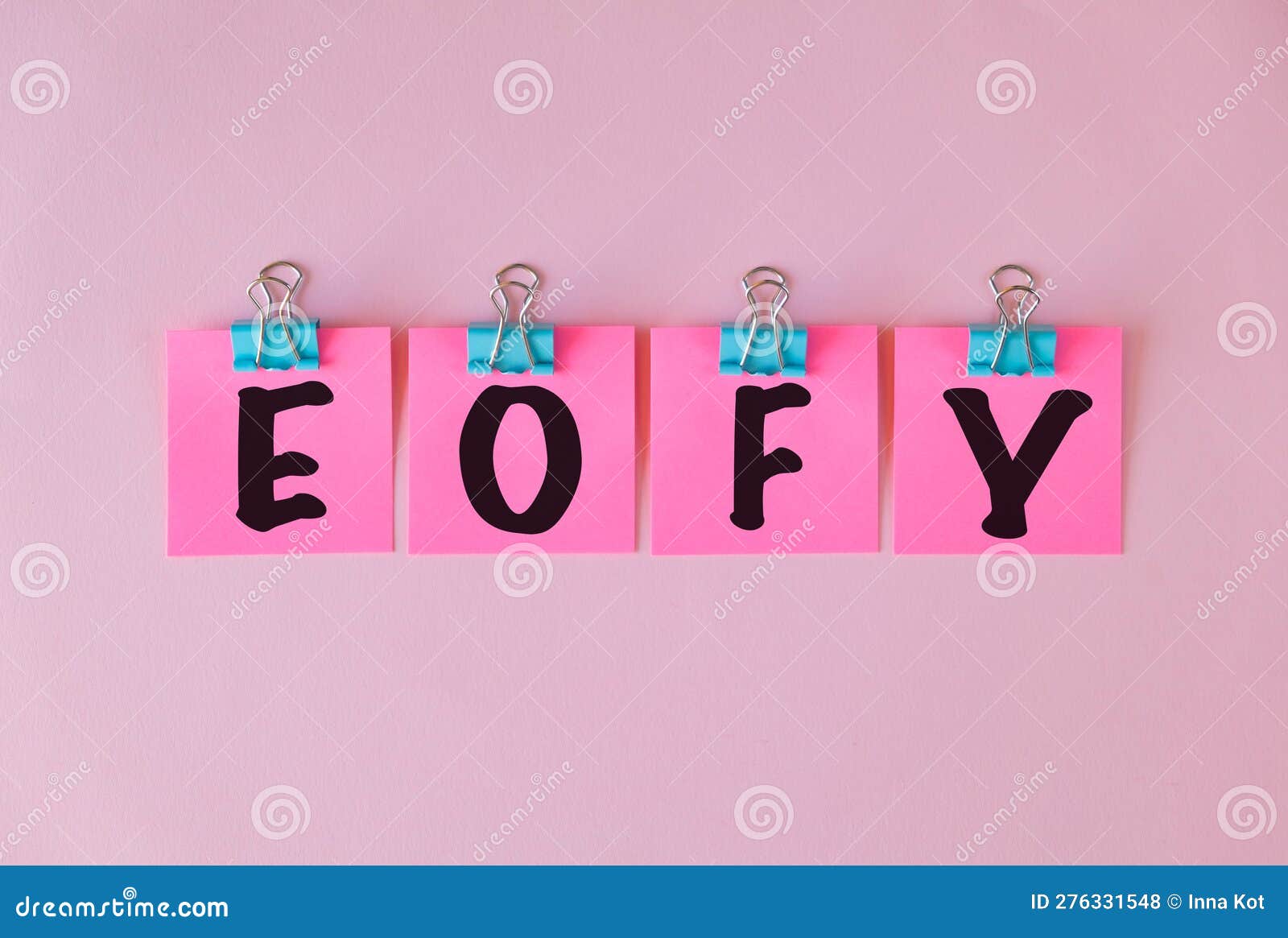 Text Showing Inspiration Eofy on Pink Sticky Paper. Business Concept a ... Text Showing Inspiration Eofy on Pink Sticky Paper. Business Concept a ...