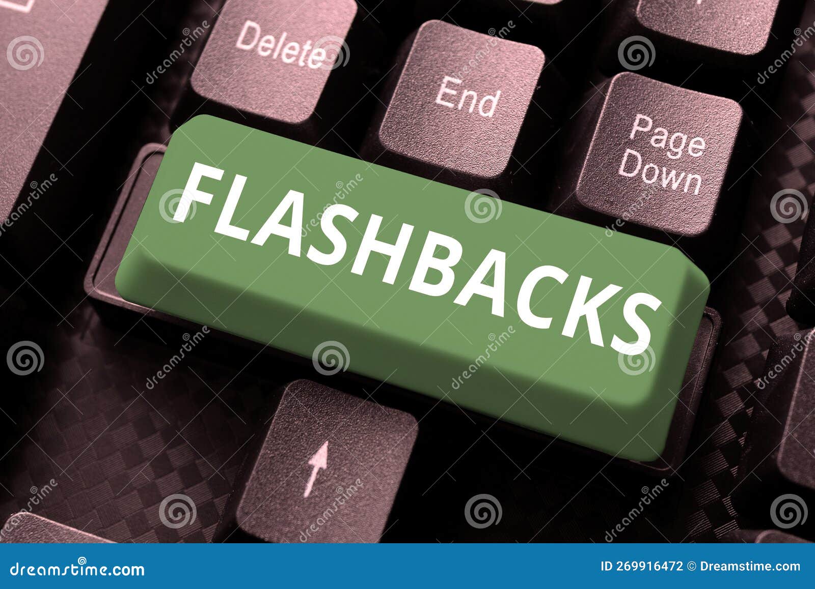 Hand Writing Sign Flashbacks. Business Showcase Interruption of ...