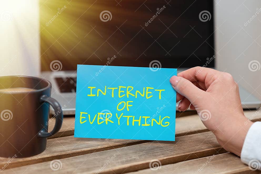 Text Showing Inspiration Internet of Everything. Word for Smart Modern ... Text Showing Inspiration Internet of Everything. Word for Smart Modern ...