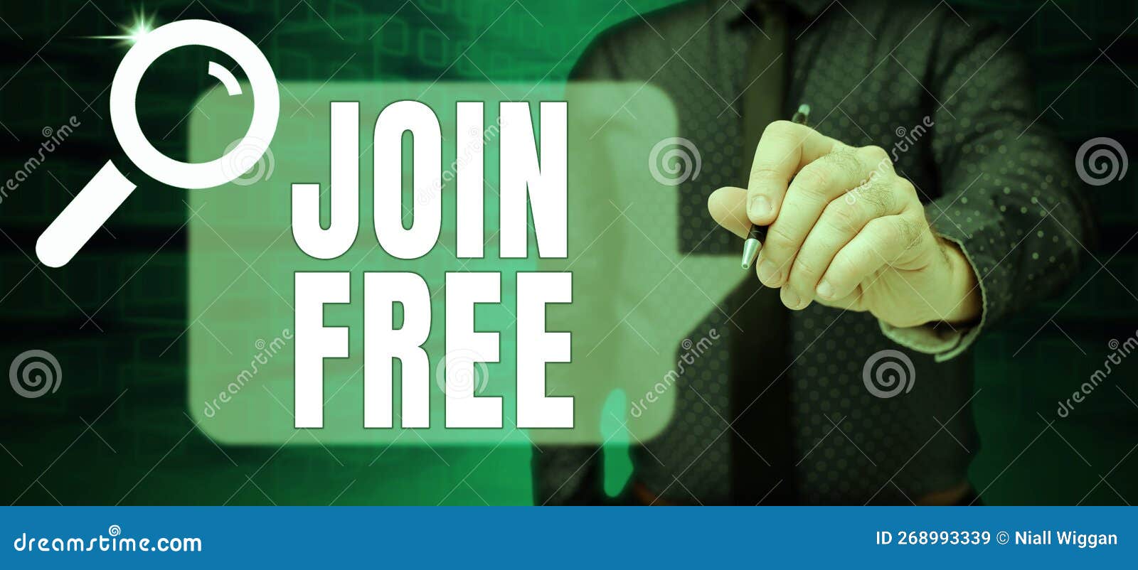 Text Showing Inspiration Join Free. Concept Meaning the Act or an ...