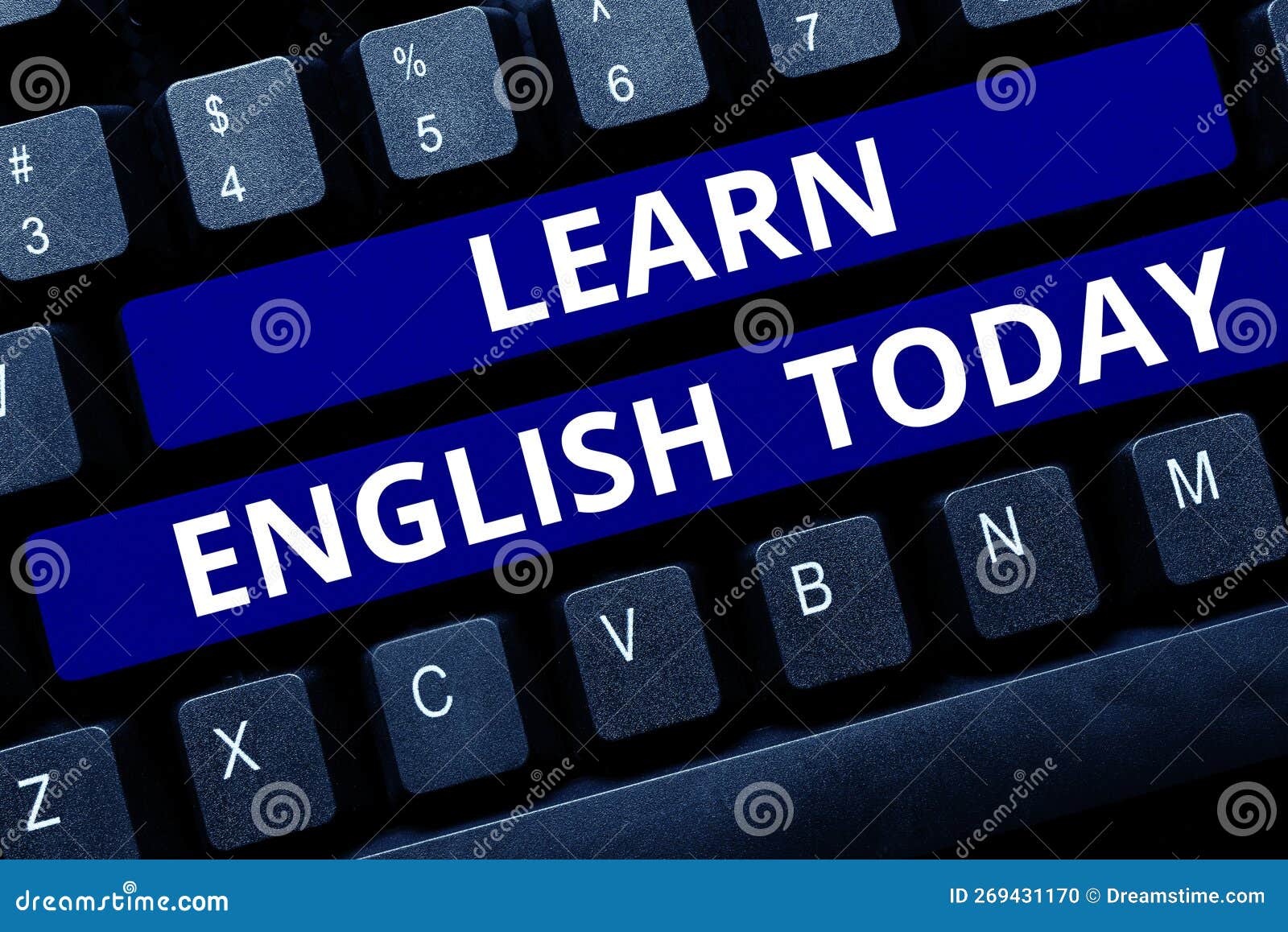 Text Showing Inspiration Learn English Today. Word Written on Gain or ...