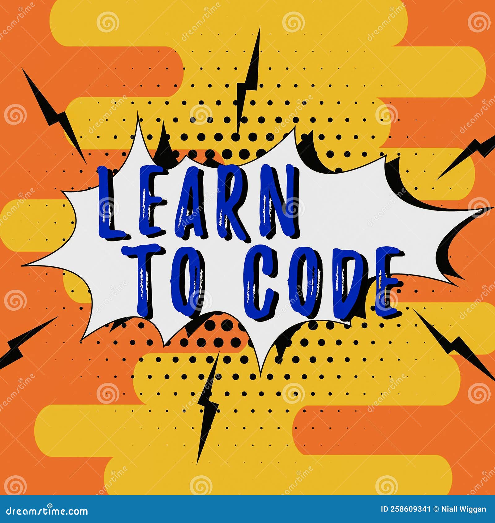 Text Showing Inspiration Learn To Code. Internet Concept Learn To Write Software Be a Computer ...