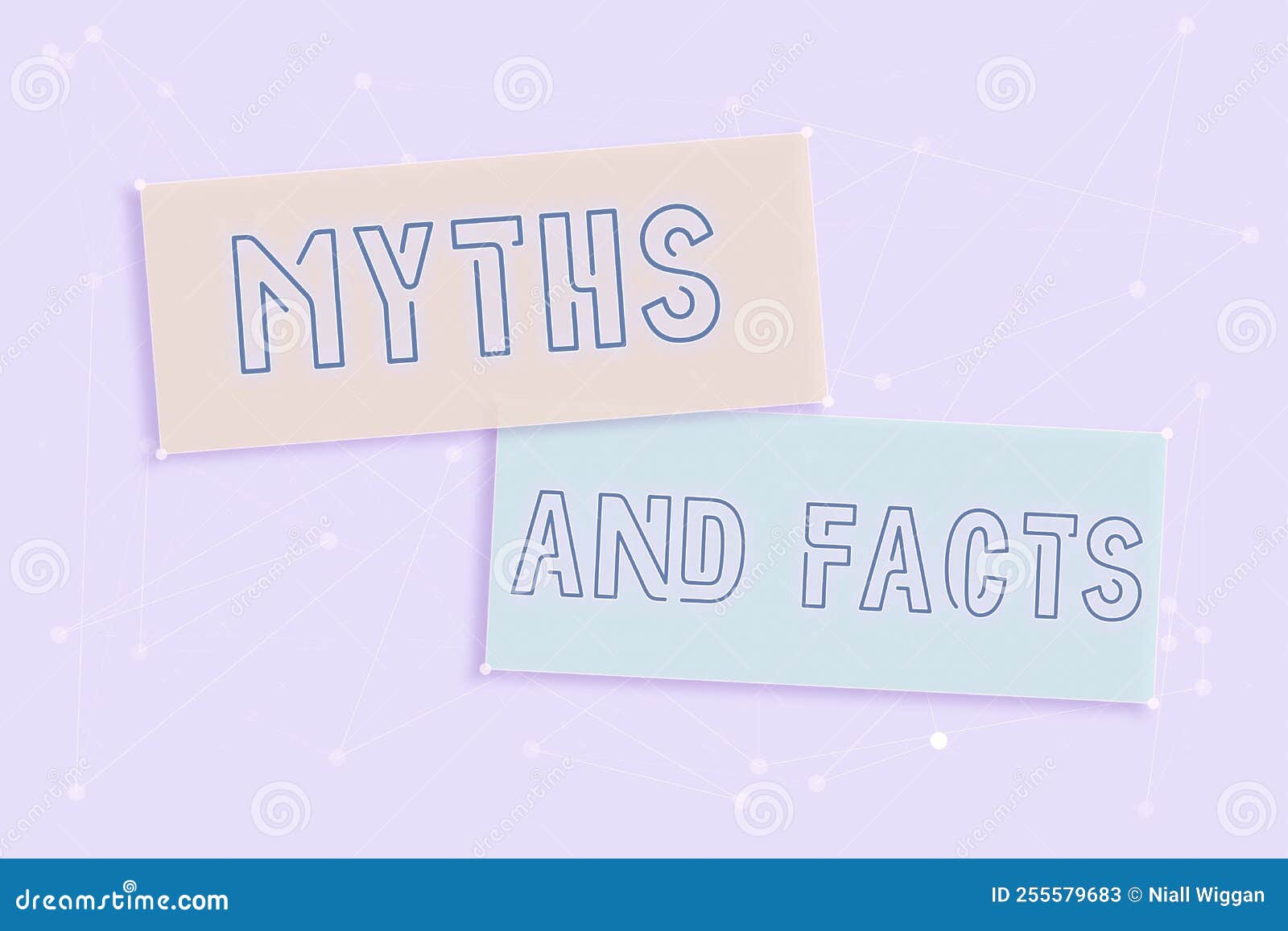 Text Showing Inspiration Myths And Factsoppositive Concept About Modern