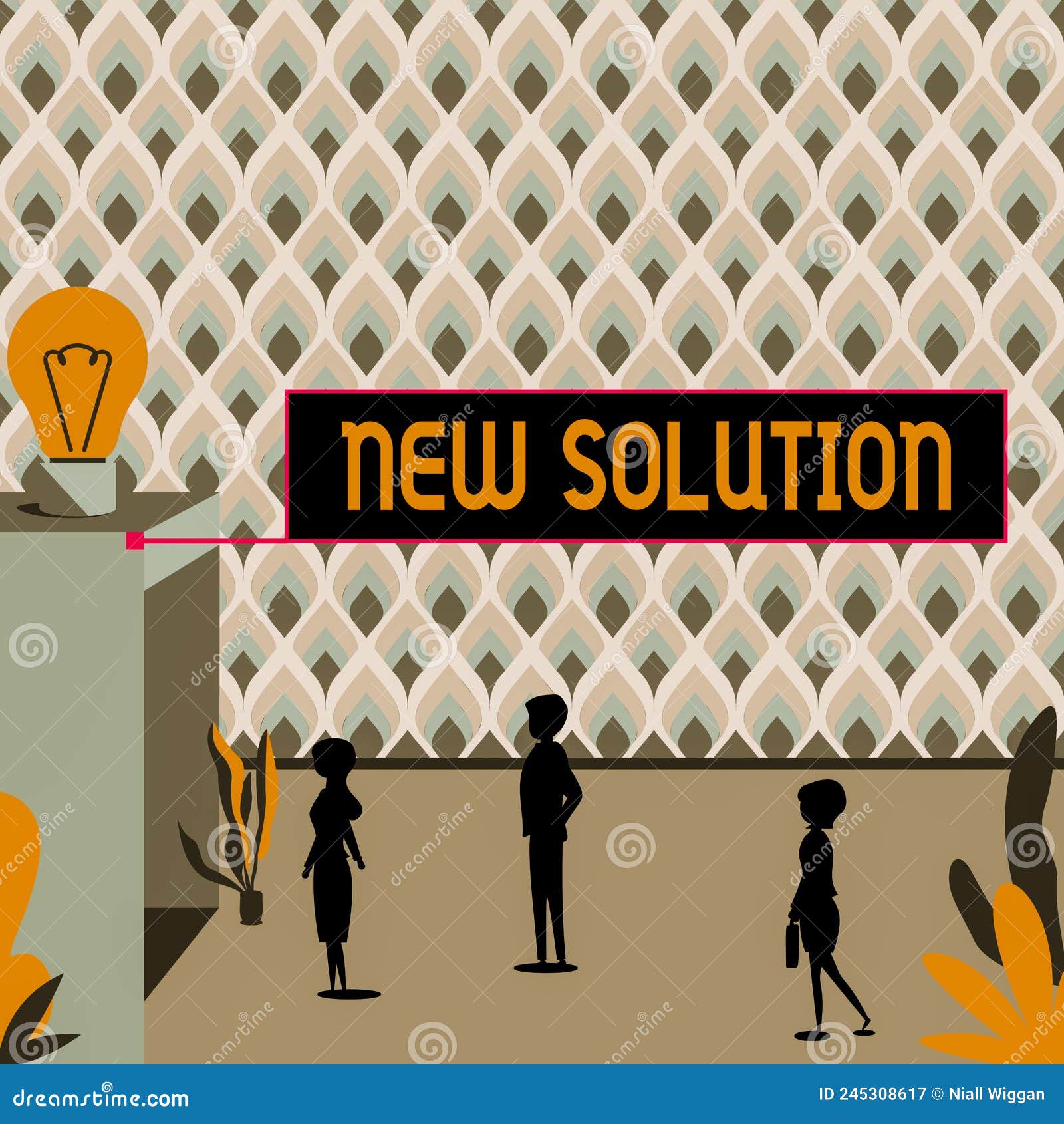 Text Showing Inspiration New Solution. Business Approach Modern ...