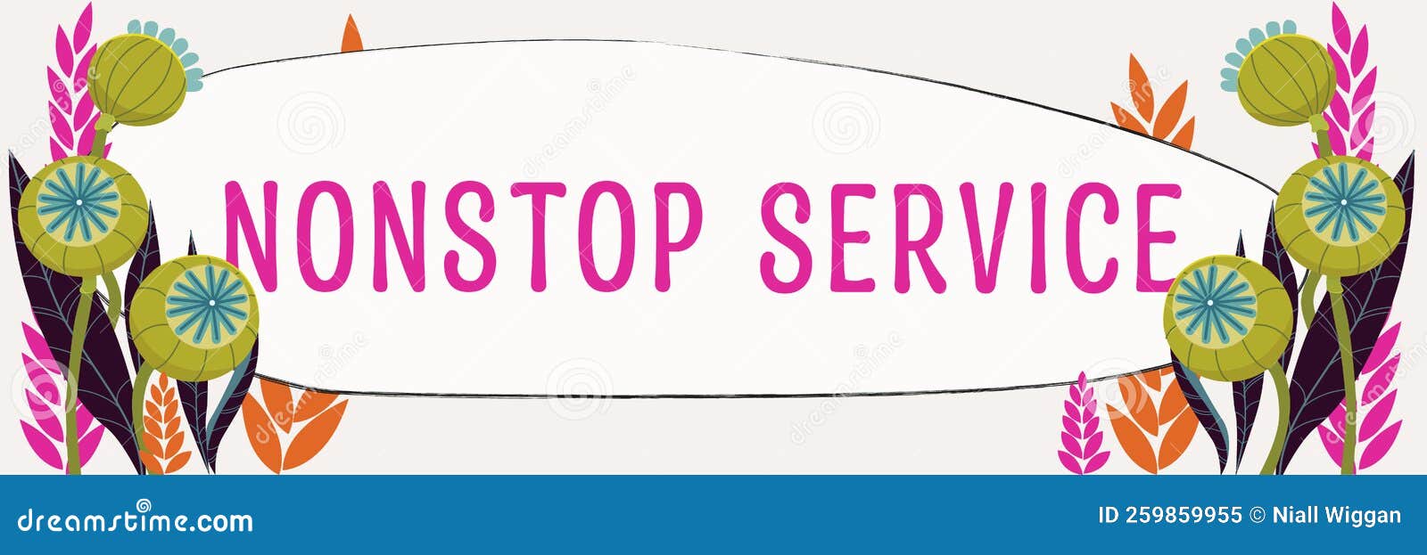 Text Showing Inspiration Nonstop Service. Internet Concept System of ...