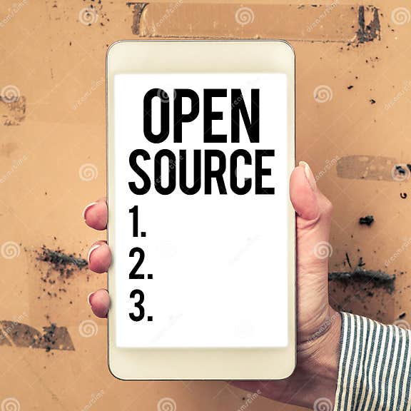 Text Showing Inspiration Open Source. Concept Meaning Contains the Source Code that Can Be ...