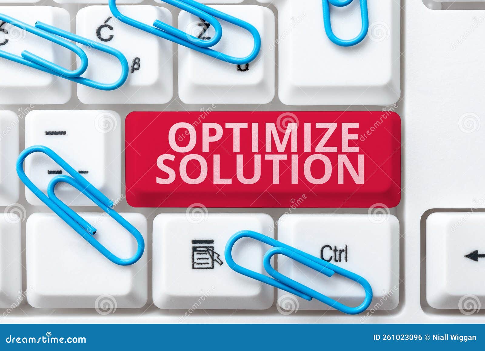 Text Showing Inspiration Optimize Solution. Business Overview Process ...