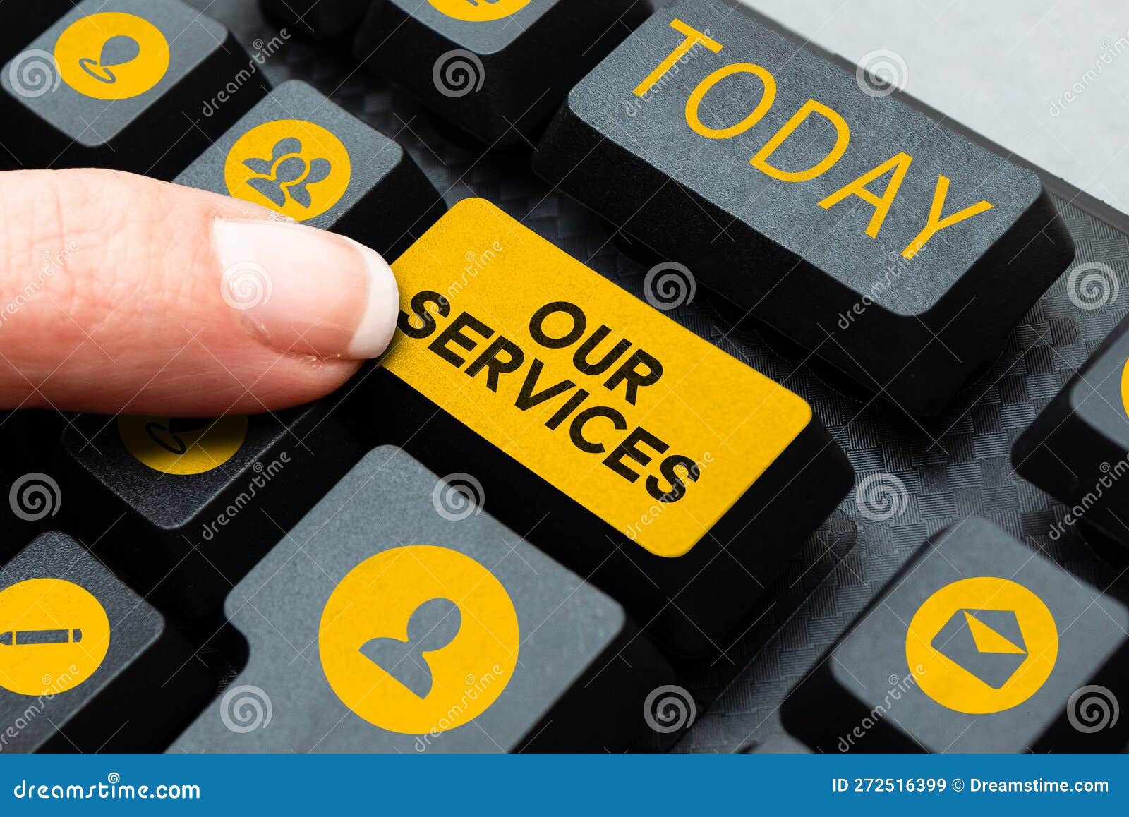 Text Showing Inspiration Our Services. Concept Meaning the Occupation ...