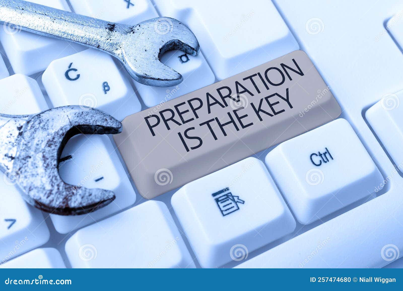 Hand Writing Sign Preparation is the Key. Business Concept Action of ...