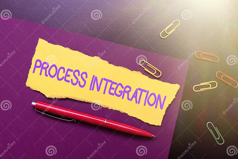 Text Showing Inspiration Process Integration. Word for Sharing of Data ...