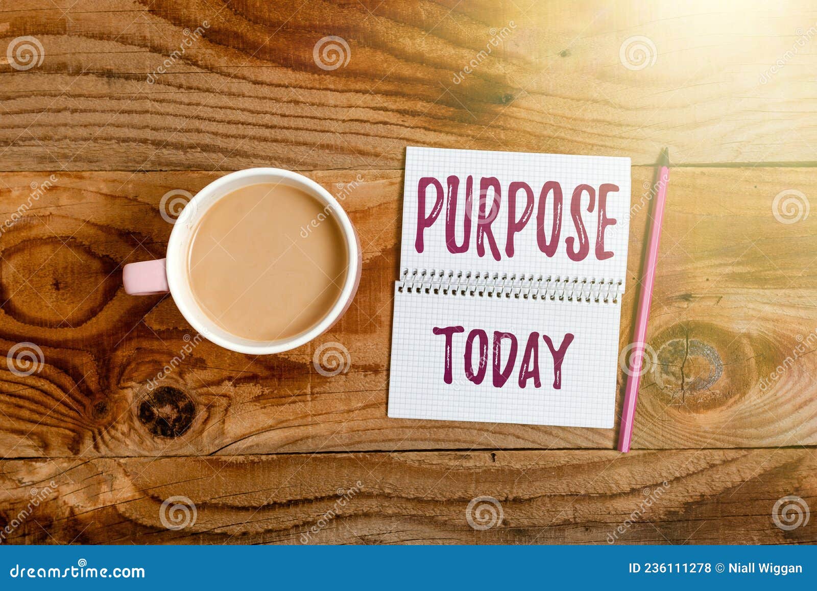 Sign Displaying Purpose. Word for the Reason for Which Something is ...