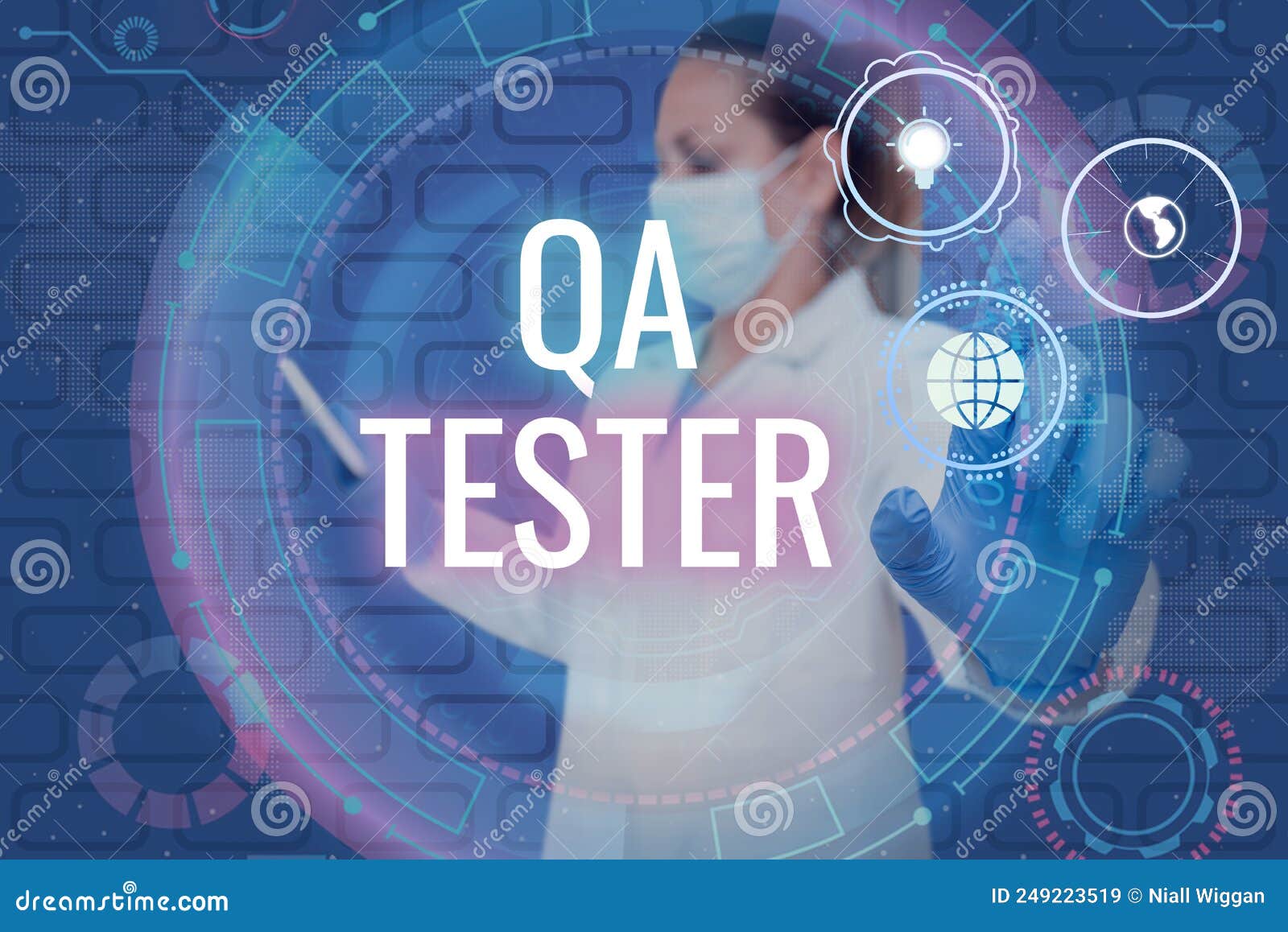 Text Showing Inspiration Qa Tester Concept Meaning Quality Assurance