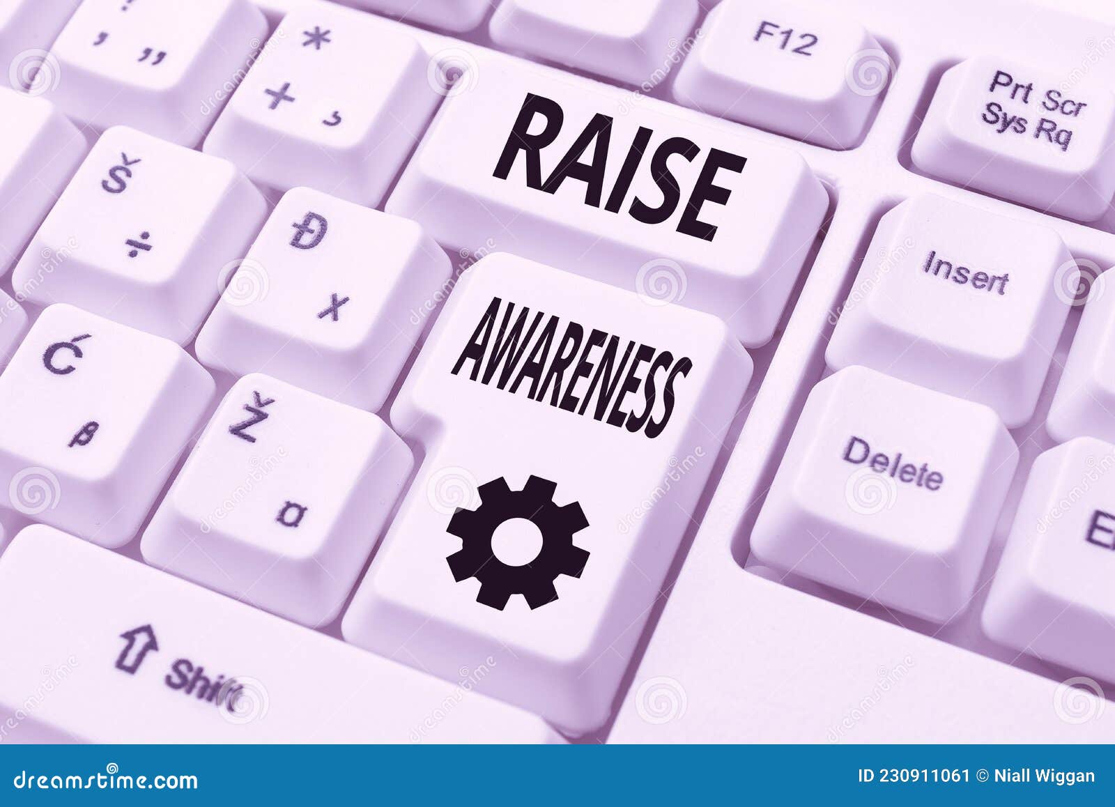 Text Showing Inspiration Raise Awareness. Concept Meaning Creating a ...