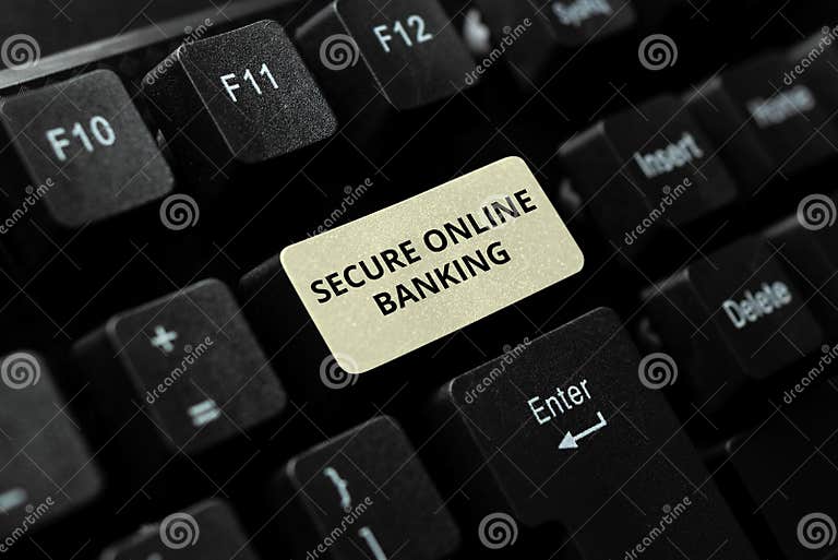 Text Showing Inspiration Secure Online Banking. Business Concept Safe ... Text Showing Inspiration Secure Online Banking. Business Concept Safe ...