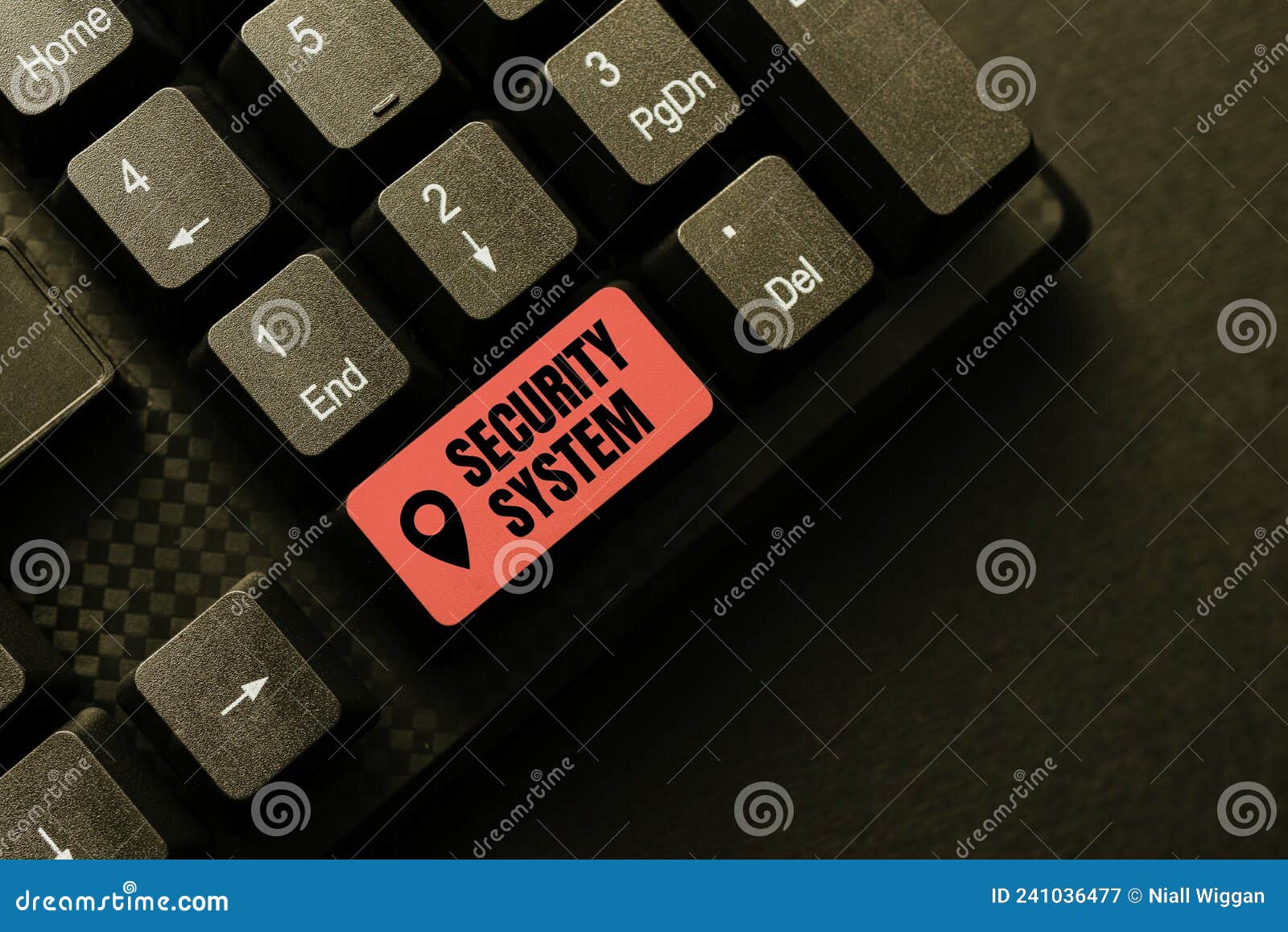 Text Caption Presenting Security System. Business Overview System ...