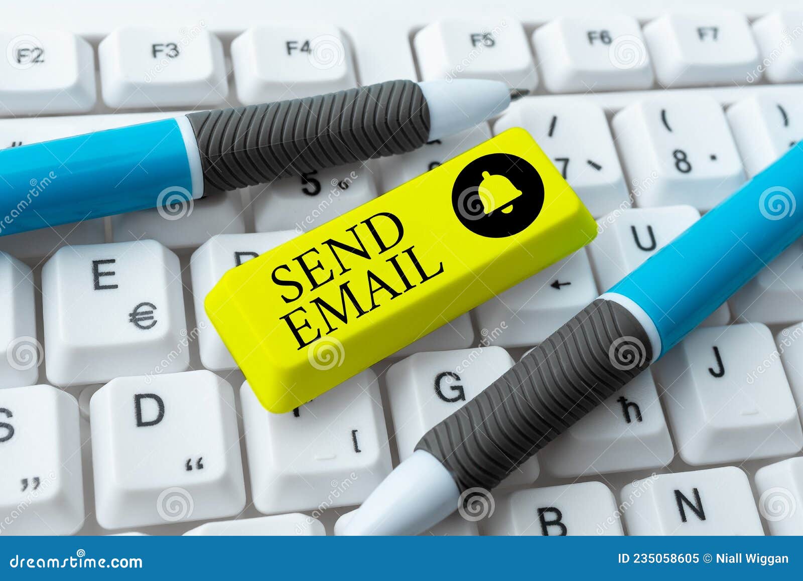 Text Showing Inspiration Send Email. Internet Concept the System for Using Computers To Send ...