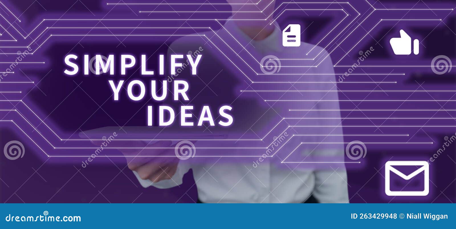 Text Showing Inspiration Simplify Your Ideas. Conceptual Photo Make ...