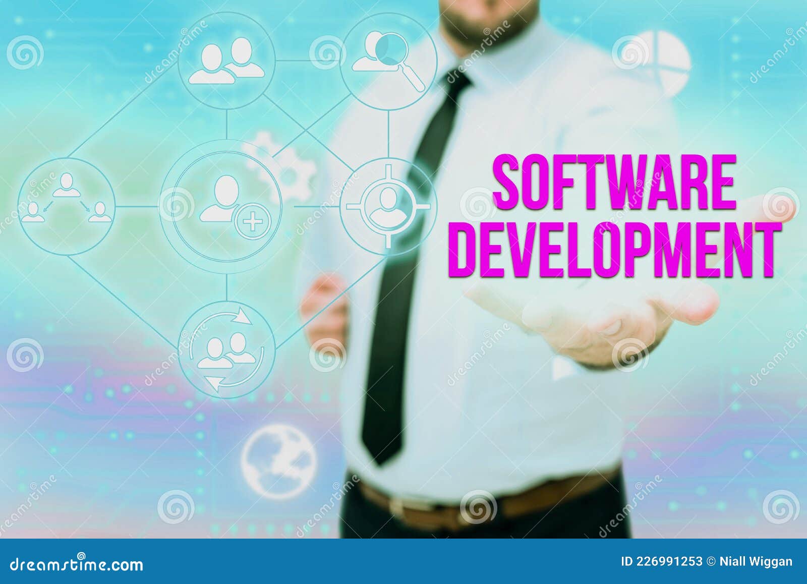 Text Sign Showing Software Development. Conceptual Photo Software is Created Using a Specific ...