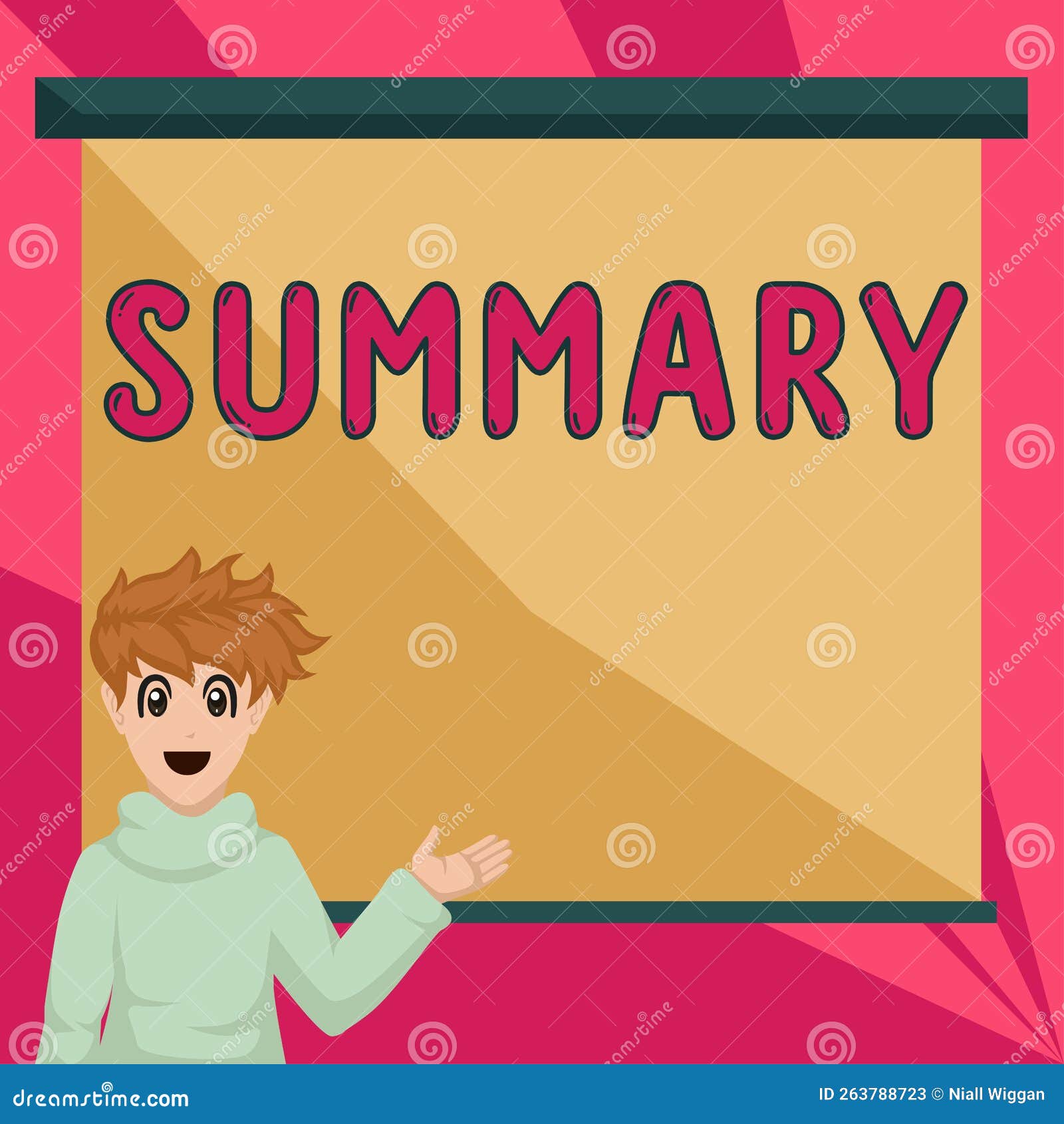 Text Showing Inspiration Summary. Business Overview Brief Statement ...