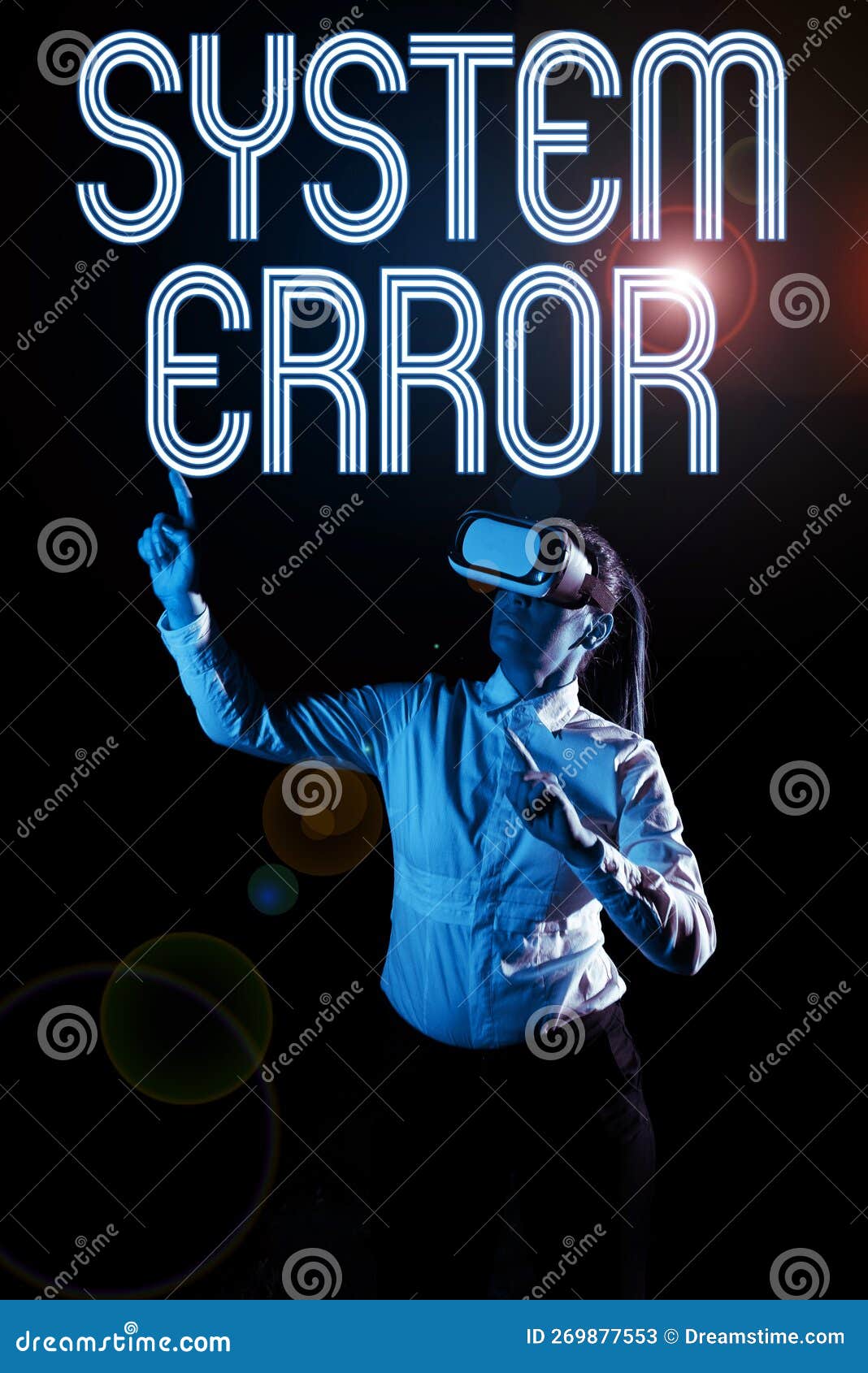 Text Showing Inspiration System Error. Business Overview Technological ...