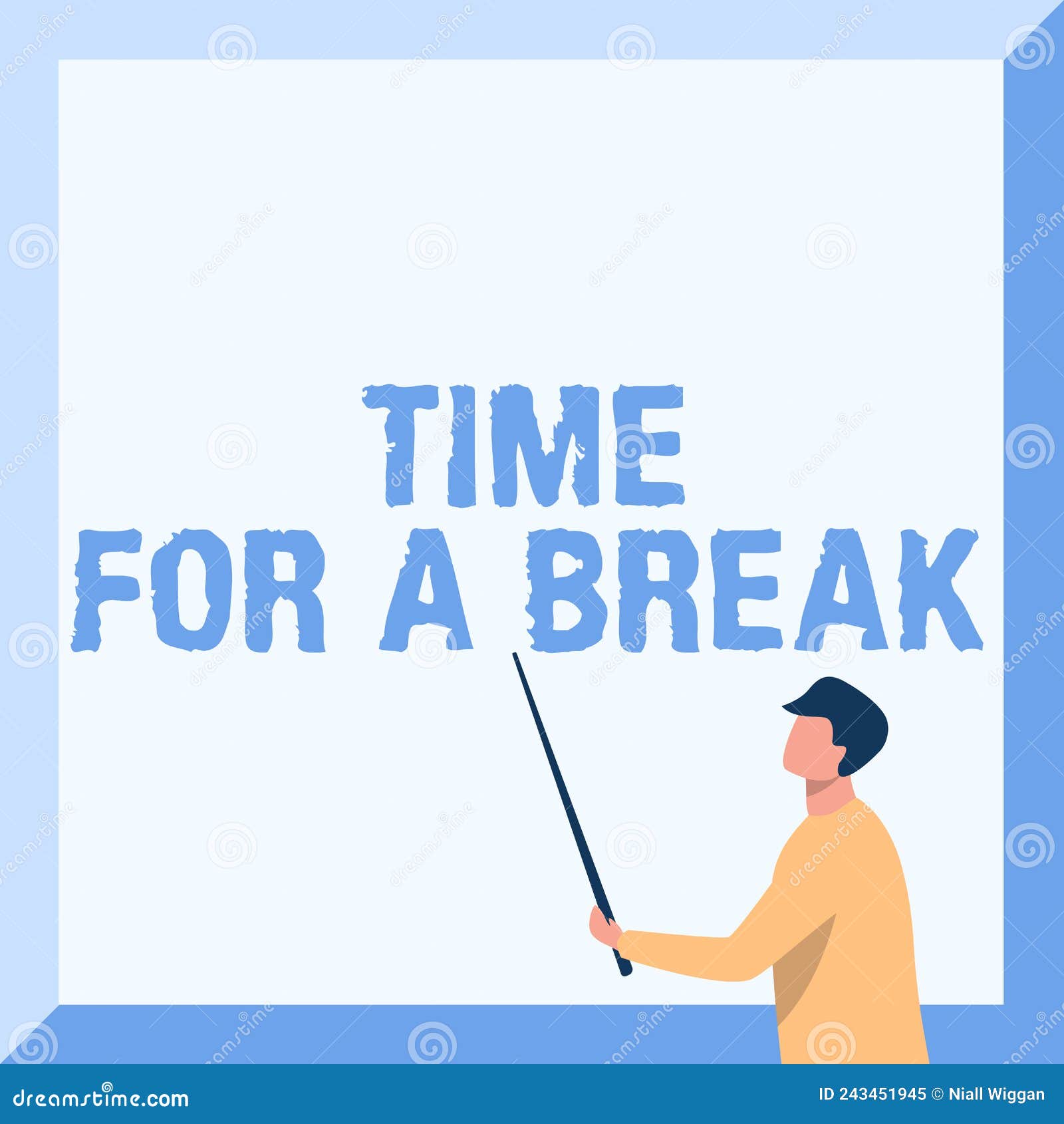 Text Showing Inspiration Time for a Break. Conceptual Photo Making a ...