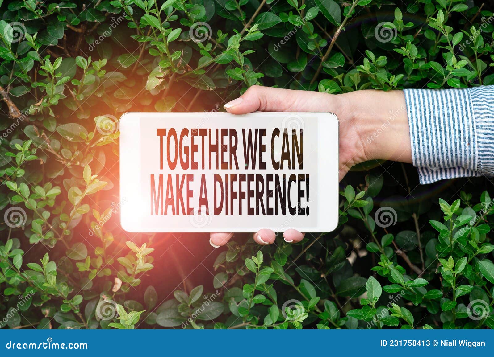 Text Showing Inspiration Together we Can Make a Difference. Internet ...