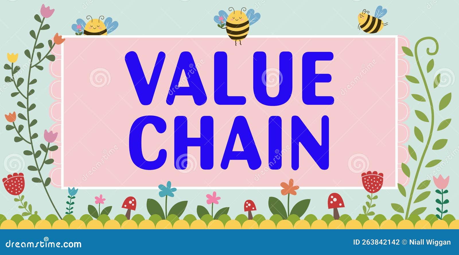 Text Showing Inspiration Value Chain. Word Written on Business ...