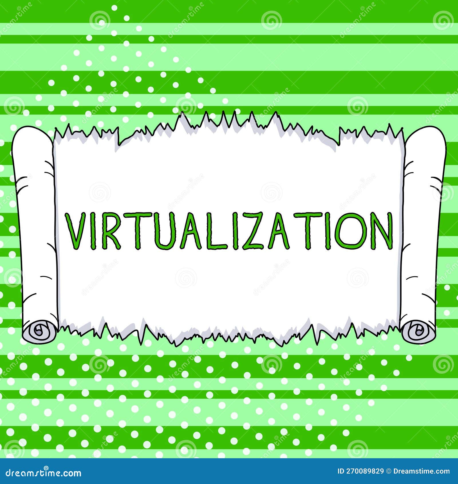 Sign Displaying Virtualization. Internet Concept Application of Virtual ...