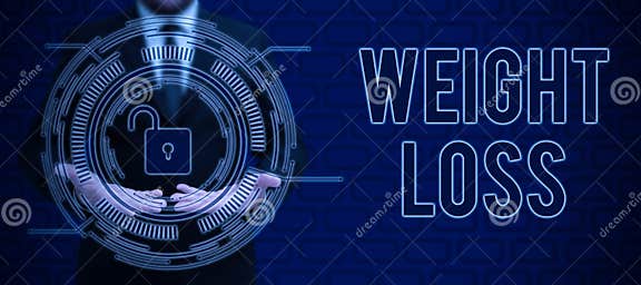 Text Showing Inspiration Weight Loss. Word Written on Decrease in Body ...