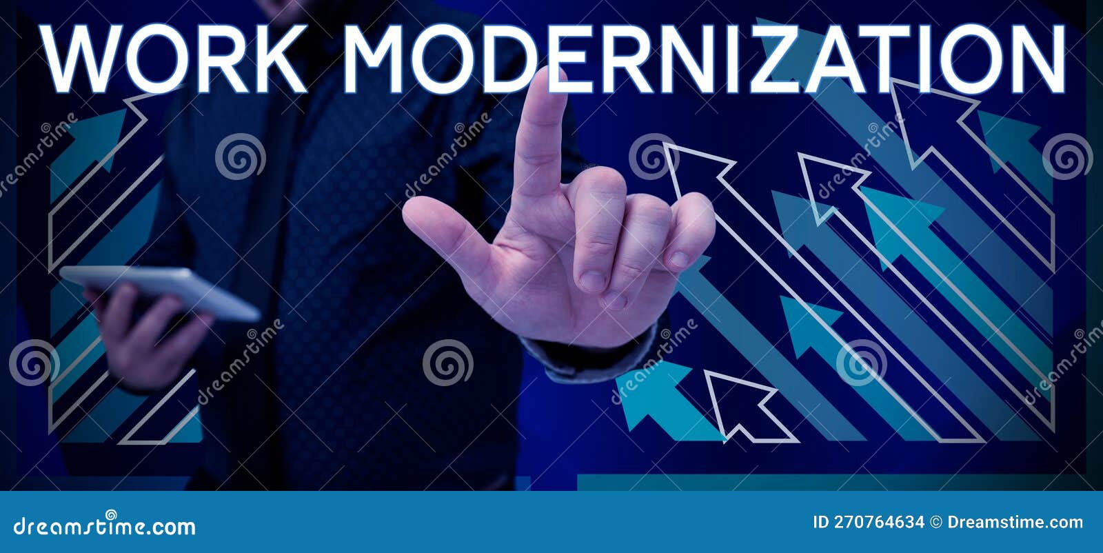 Text Showing Inspiration Work Modernization. Business Idea Changing ...