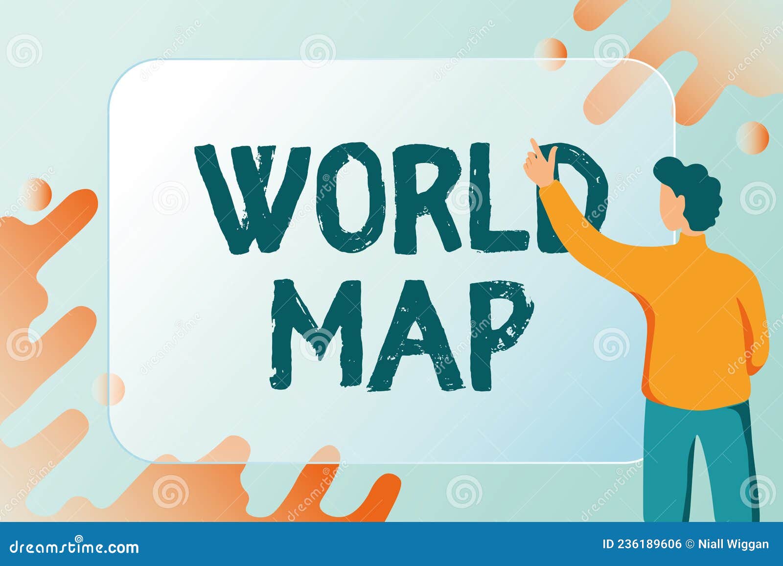 Text Showing Inspiration World Map. Word Written on a Diagrammatic ...