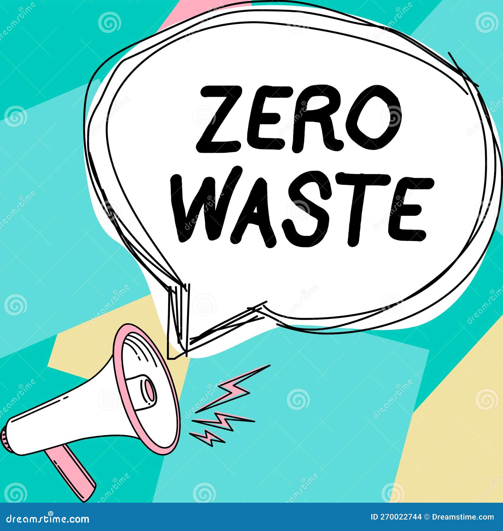 Sign Displaying Zero Waste. Concept Meaning Industrial Responsibility ...