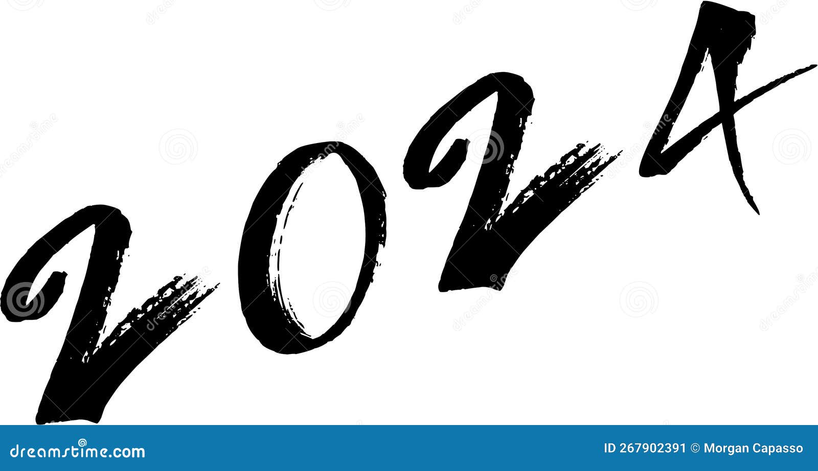 2024 Text Sign Illustration Stock Illustration - Illustration of paper ...