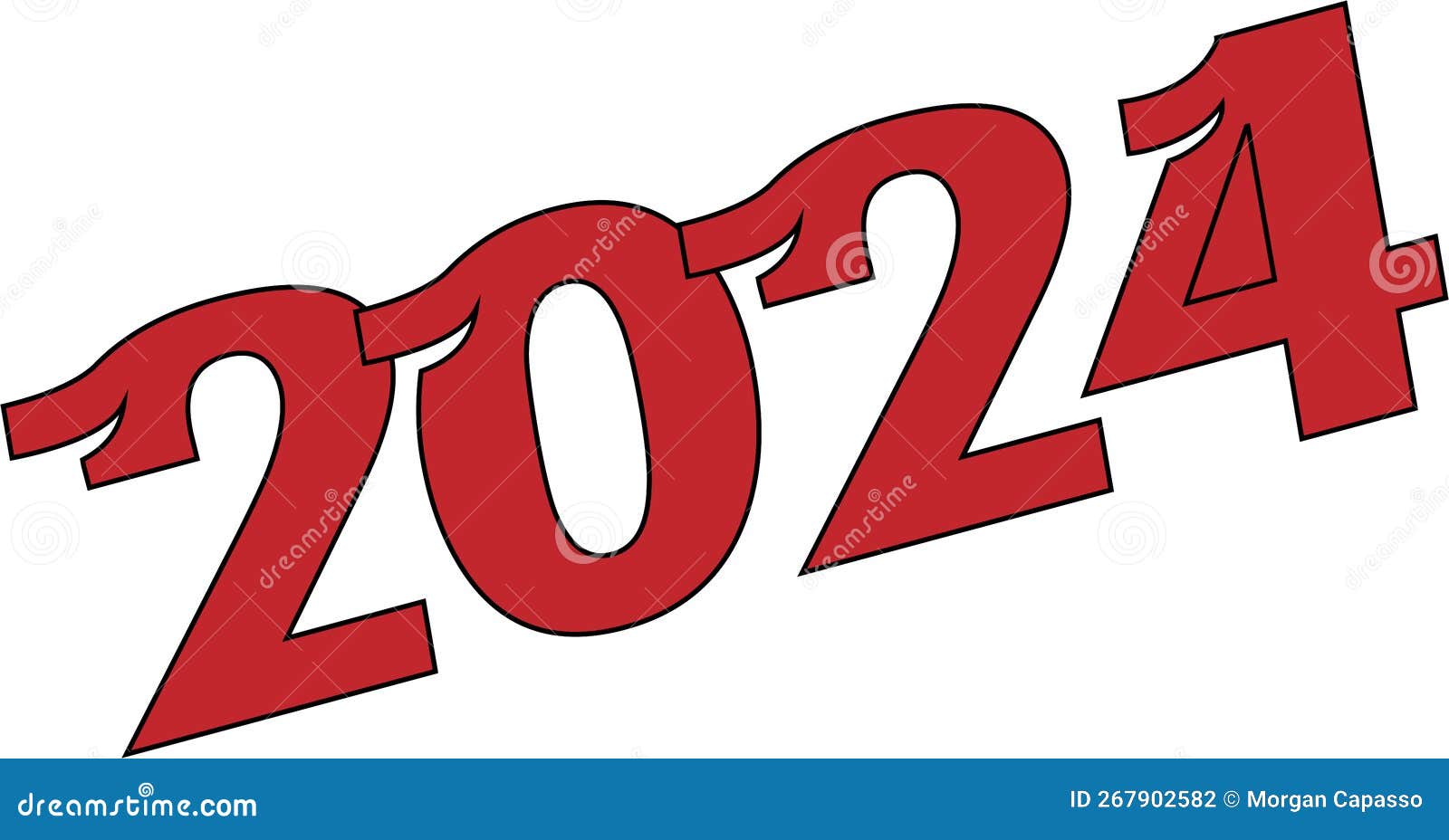 2024 Text Sign Illustration Stock Vector - Illustration of abstract ...