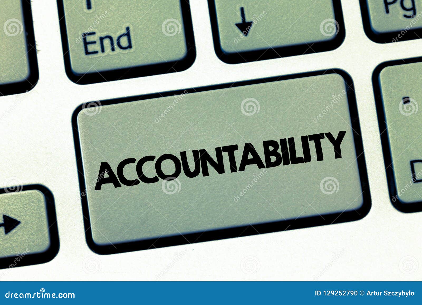 Text Sign Showing Accountability. Conceptual Photo State of Being ...