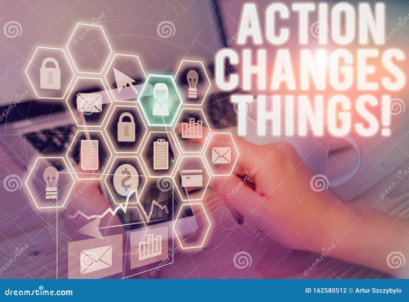 Text Sign Showing Action Changes Things. Conceptual Photo Start Doing ...