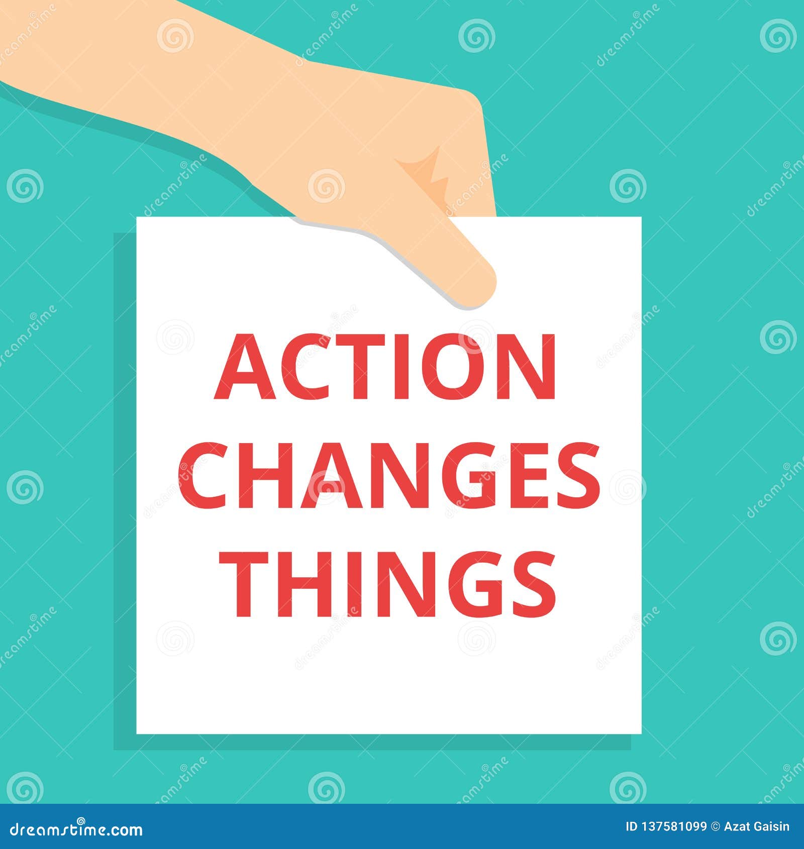 Text Sign Showing Action Changes Things Stock Illustration ...
