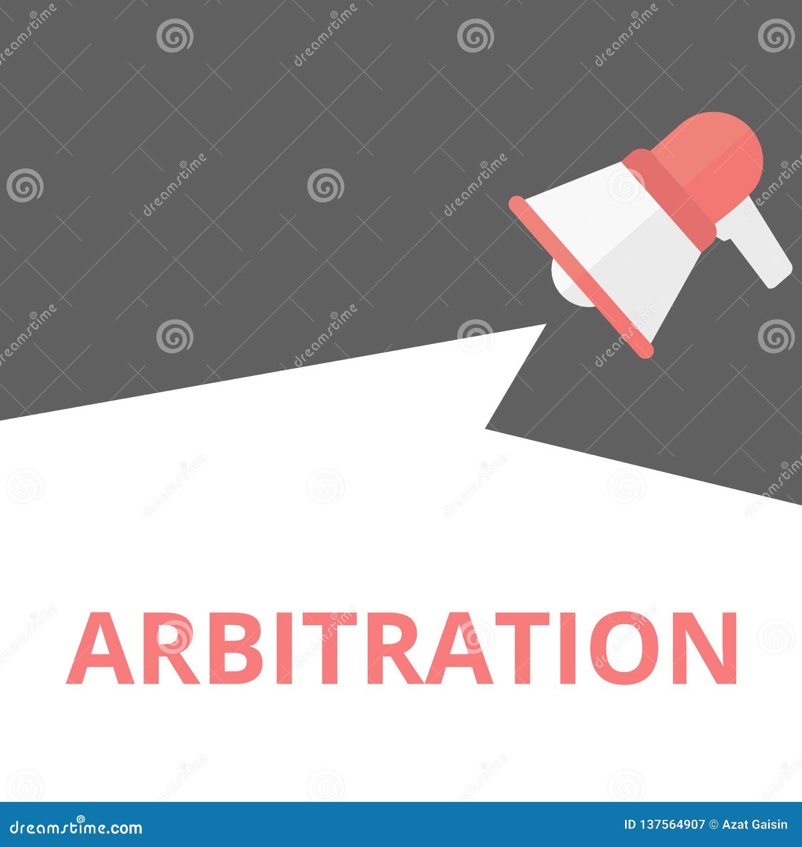 Text Sign Showing Arbitration Stock Illustration - Illustration of ...