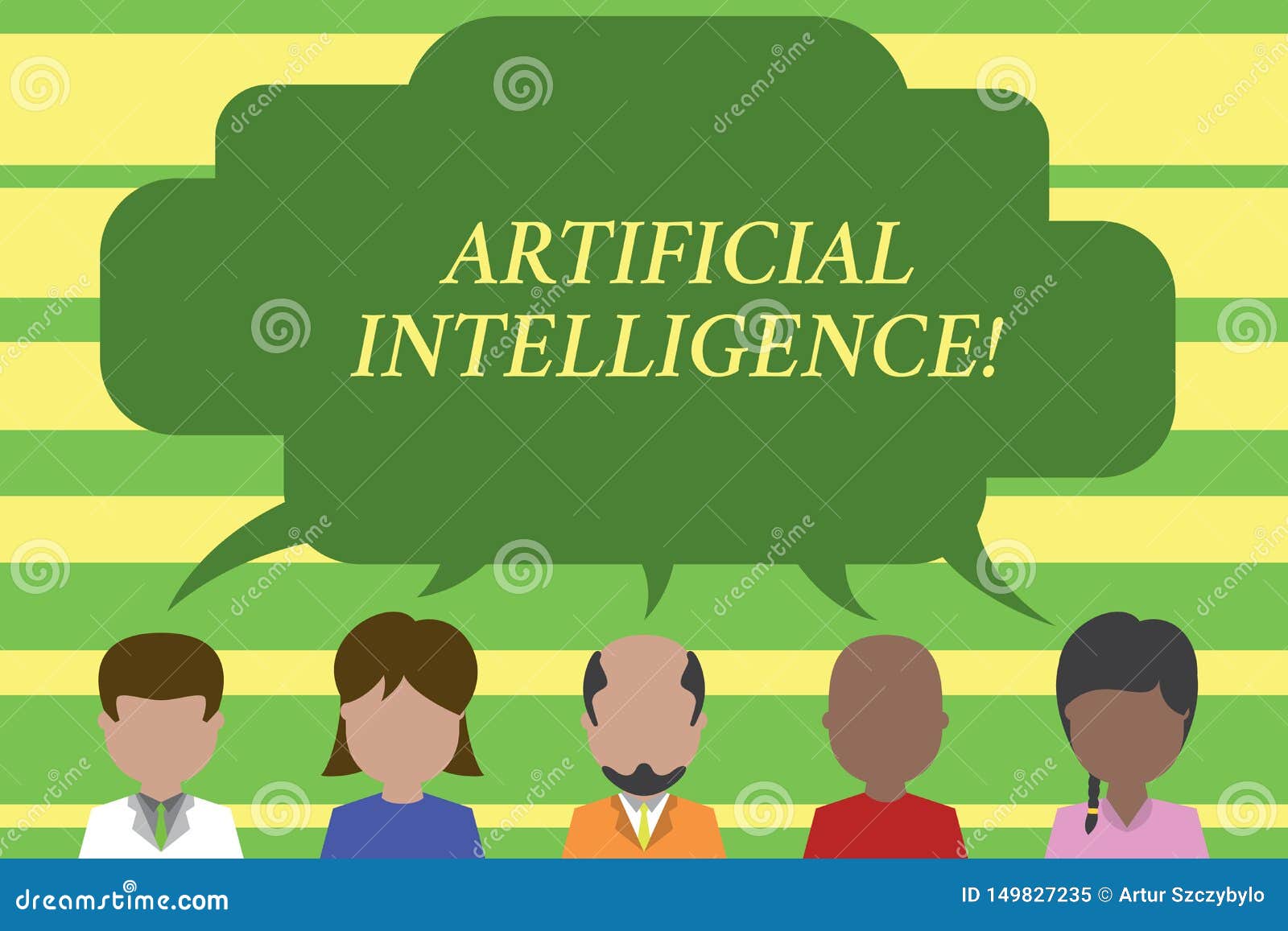 Text Sign Showing Artificial Intelligence. Conceptual Photo Machine ...