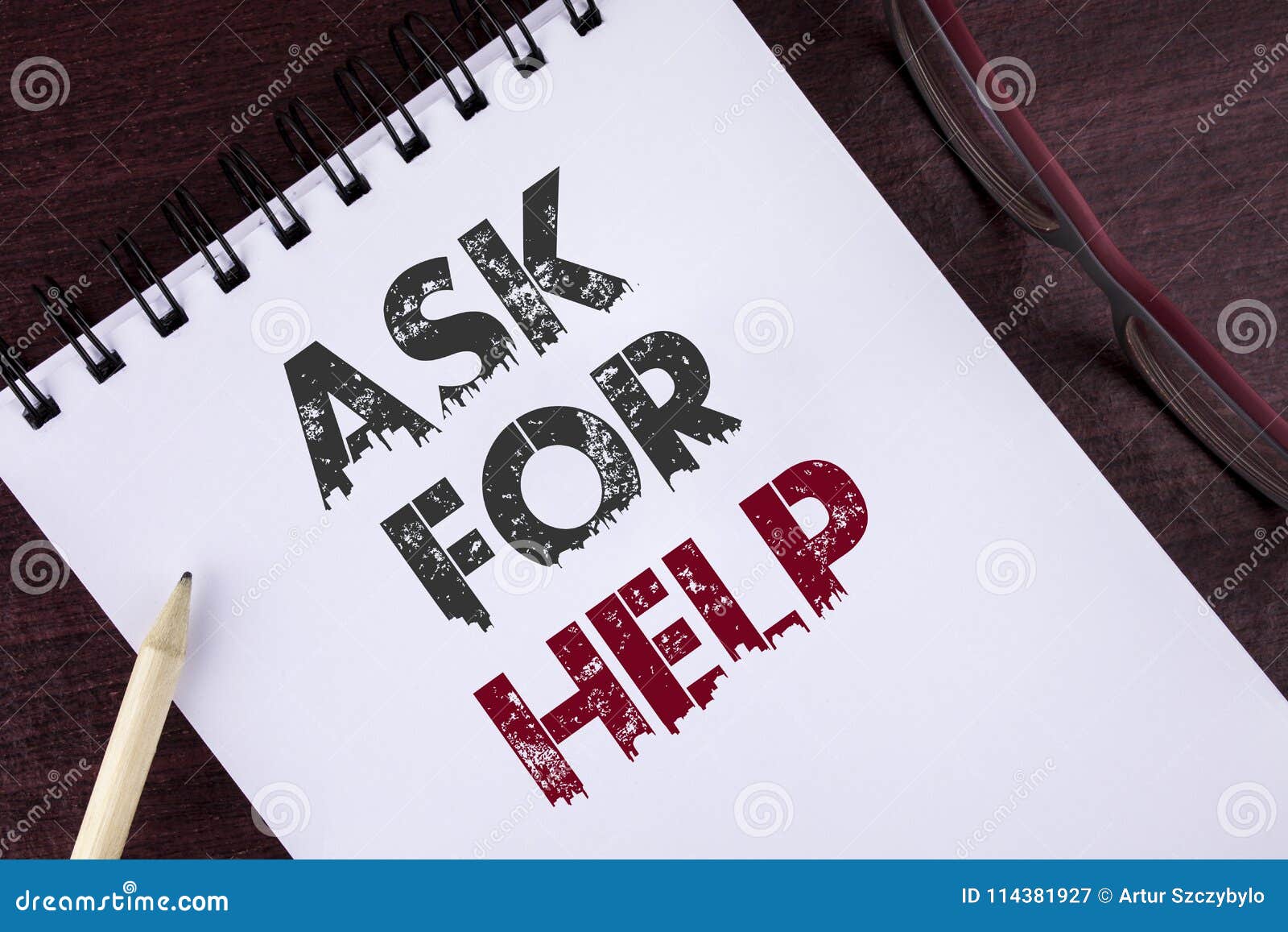 Text Sign Showing Ask for Help. Conceptual Photo Use Powers Completely ...