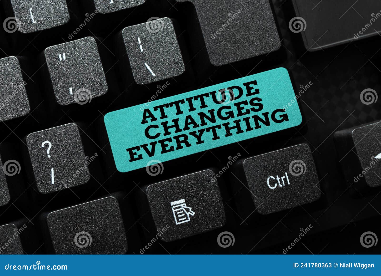 Text Sign Showing Attitude Changes Everything. Business Idea Positive ...