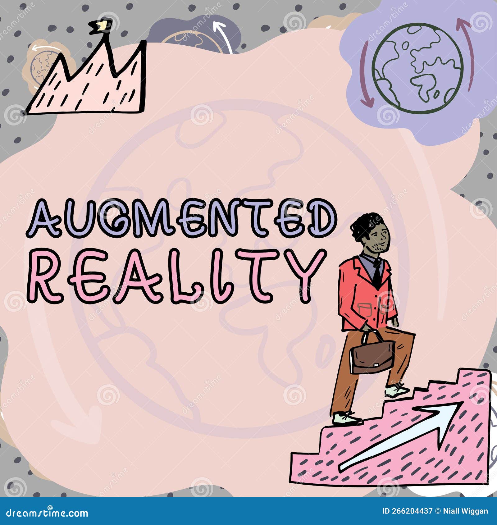 Text Sign Showing Augmented Reality. Business Overview Technology that ...